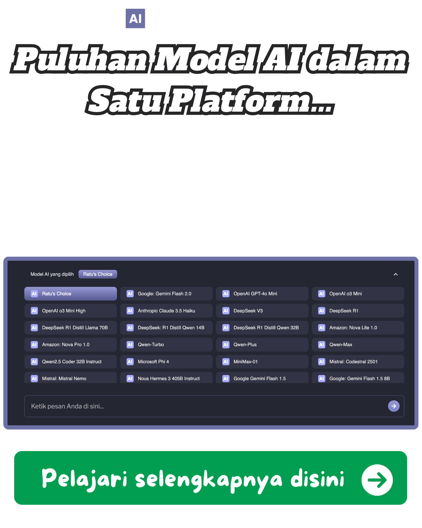 Layanan AI Indonesia - Ratu AI